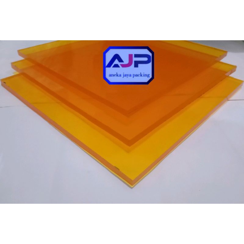 Jual polyurethane sheet 10mm x 26cm x 31cm karet pu kuning lembaran ...