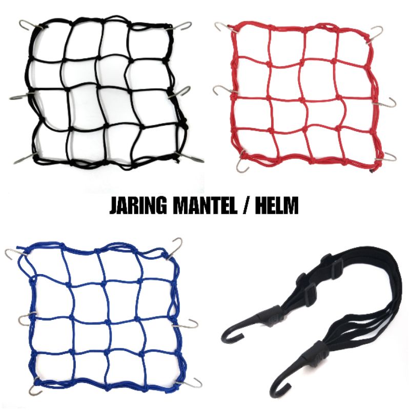 Jual Jaring Helm Jaring Jok Motor Tali Motowolf | Shopee Indonesia