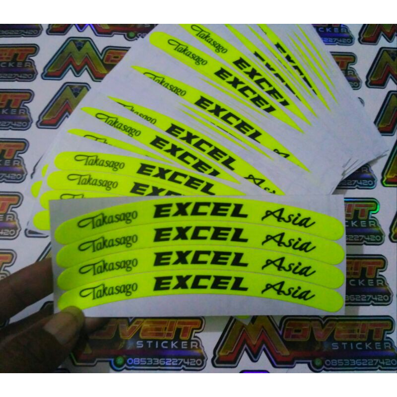 Jual Sticker Velg Takasago Excel Asia Thailand Print | Shopee Indonesia