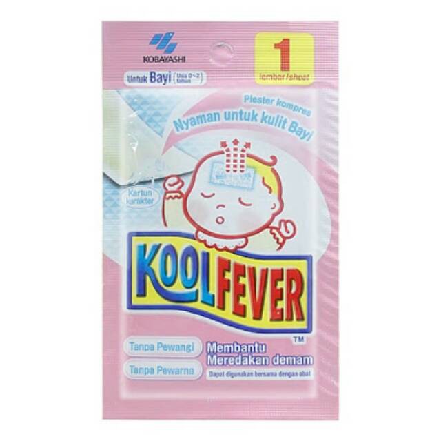 Jual KOOL FEVER Baby Plester Obat Penurun Panas Demam Pada Anak ...