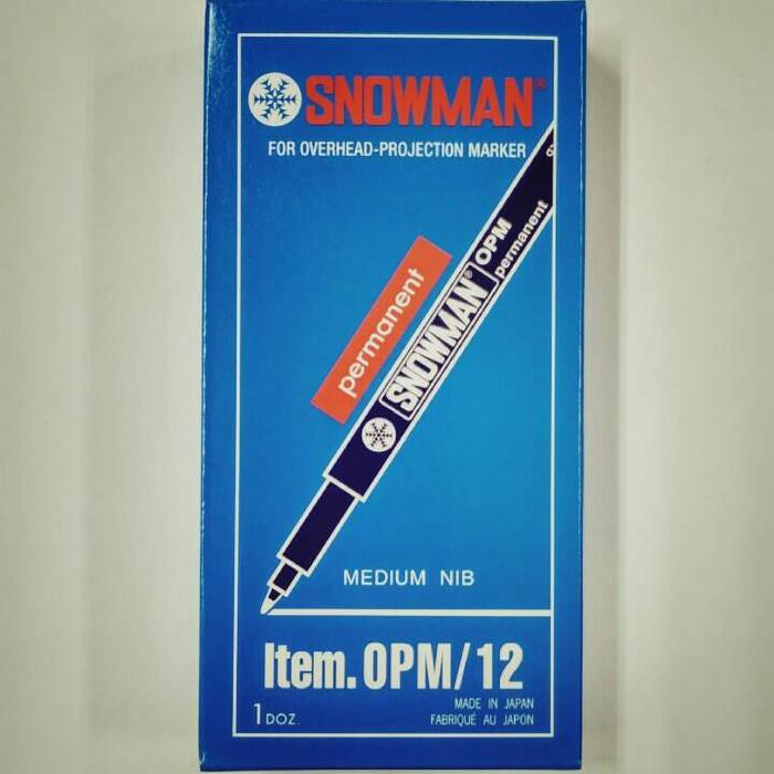 Jual SPIDOL OHP SNOWMAN OPM-12 WARNA BLACK | Shopee Indonesia