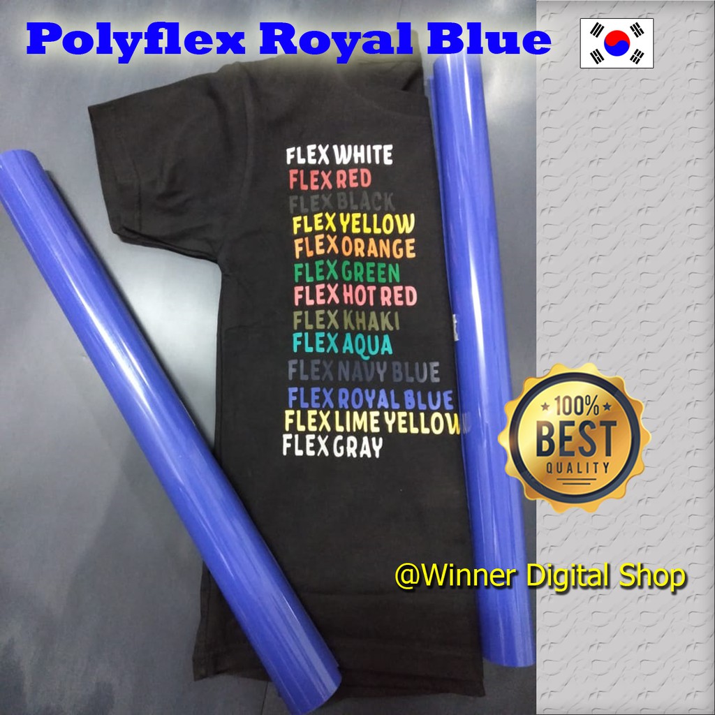 Jual Polyflex Royal Blue Pvc Korea | Shopee Indonesia