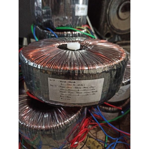 Jual trafo toroidal donat 30a ct65v - 55v spek 2u | Shopee Indonesia