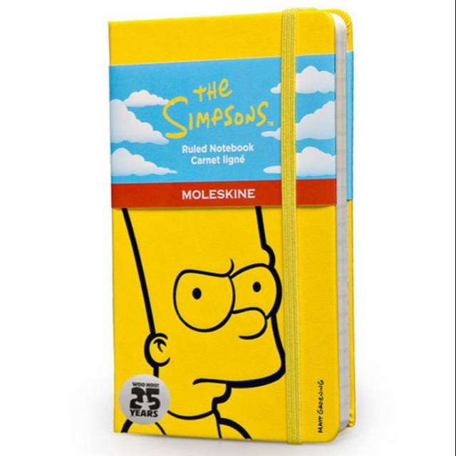 Jual Moleskine The Simpsons Ruled Notebook Limited Edition - Bart ...