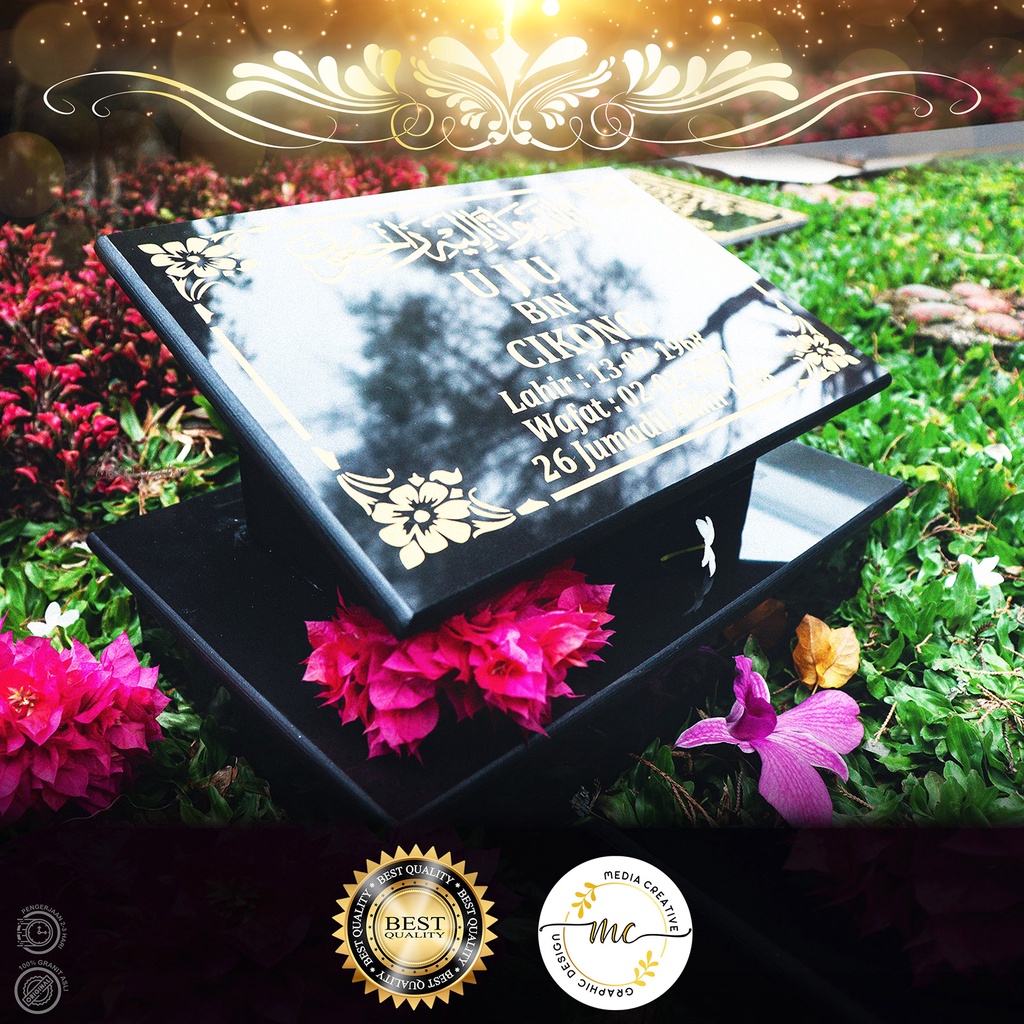 Jual [ BESERTA TUGU ] BATU NISAN MINI - BATU NISAN MODEL STANDART ...