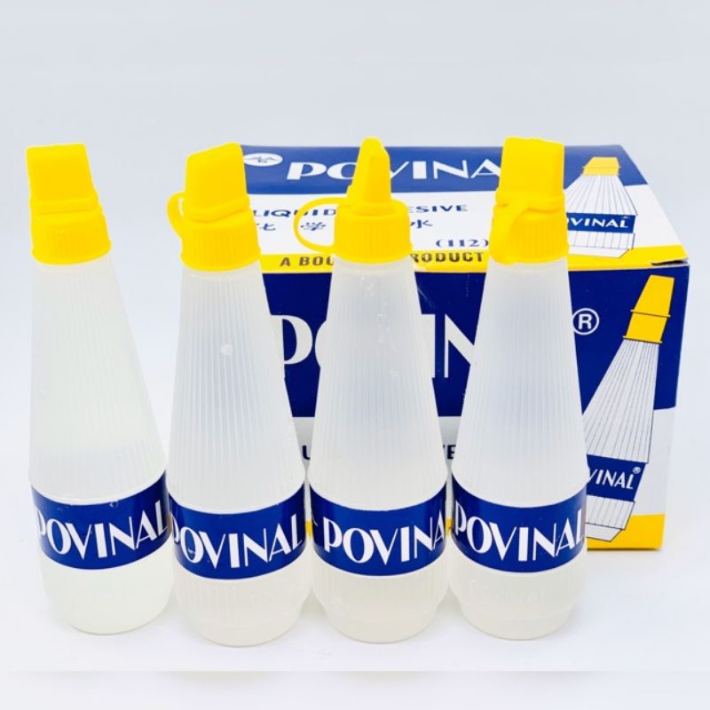 Jual Lem Povinal 112 Sedang Tanggung 75 ml / Lem Kertas / Lem Cair Putih | Shopee Indonesia