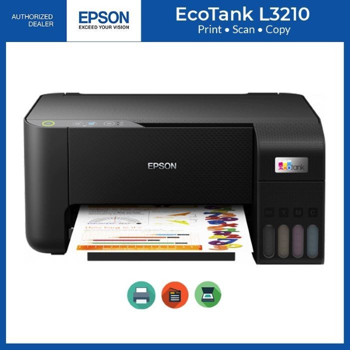 Jual PRINTER EPSON L3210 PRINT-SCAN-COPY ORIGINAL FULL SET INCLUDE ...