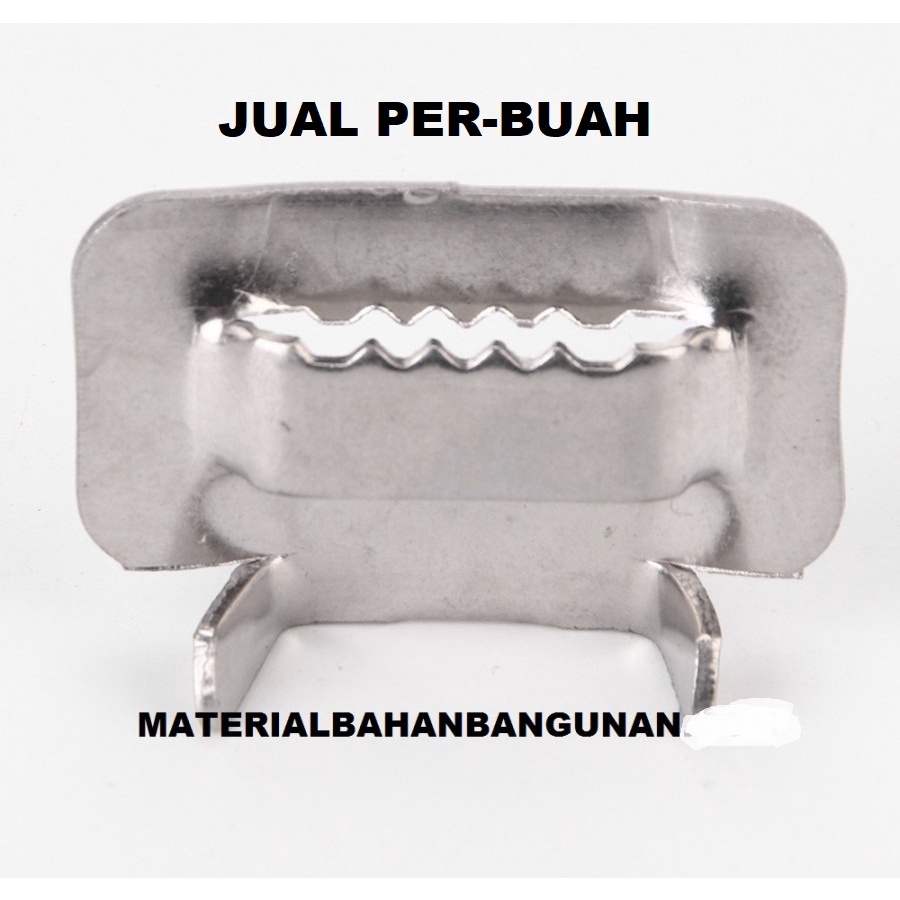 Jual Perbuah Clamp Buckle Buckles 3/4 inch Plat Strapping Band ...