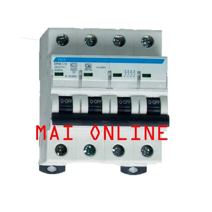 Jual MCB 4P EPC/PFEC TERASAKI 4P 6 kA TERASAKI JEPANG | Shopee Indonesia