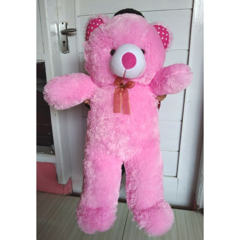 Jual BONEKA BERUANG TEDDY BEAR BESAR SIZE L PINK | Shopee Indonesia