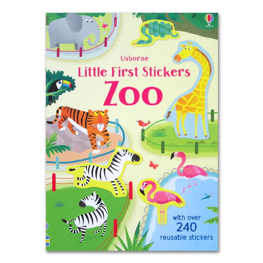 Jual Usborne Little First Stickers Zoo With Over 240 Reusable Stickers ...