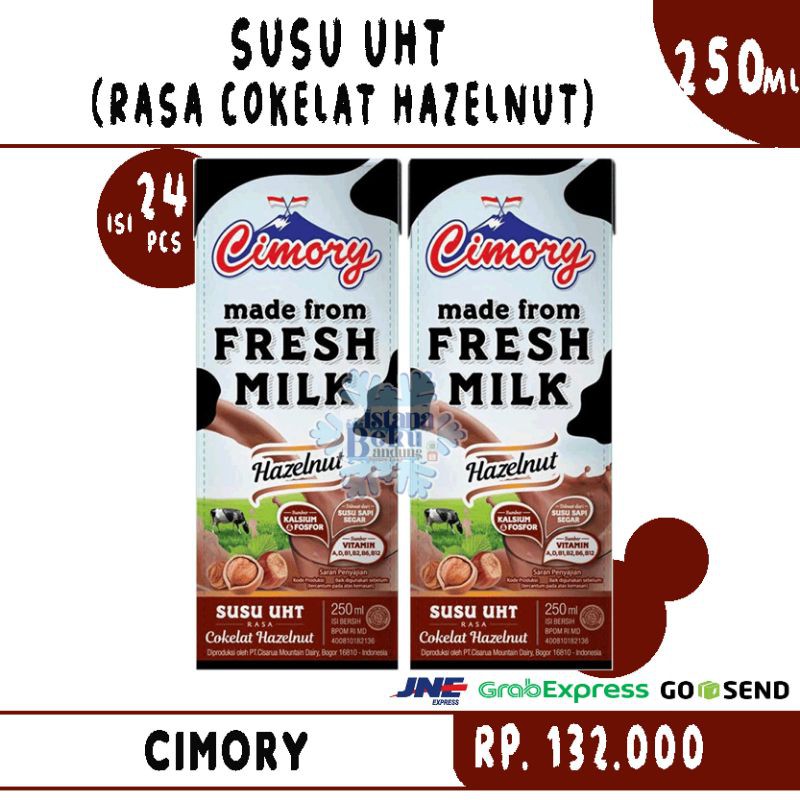 Jual Cimory Susu UHT Hazelnut 250ml (1 Dus = 24 Pcs) | Shopee Indonesia
