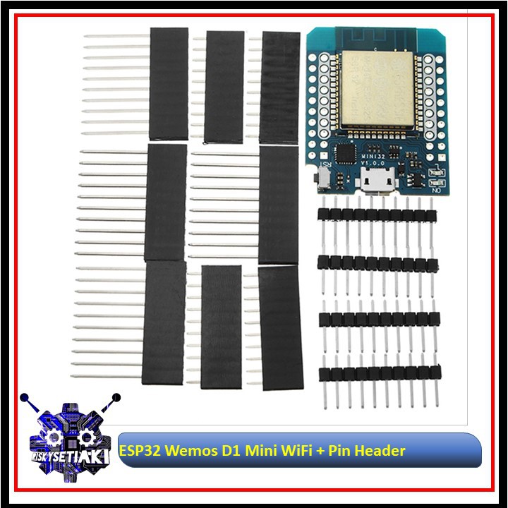 Jual ESP32 Wemos D1 Mini WiFi Bluetooth v4 Dev Board + Pin Header ...