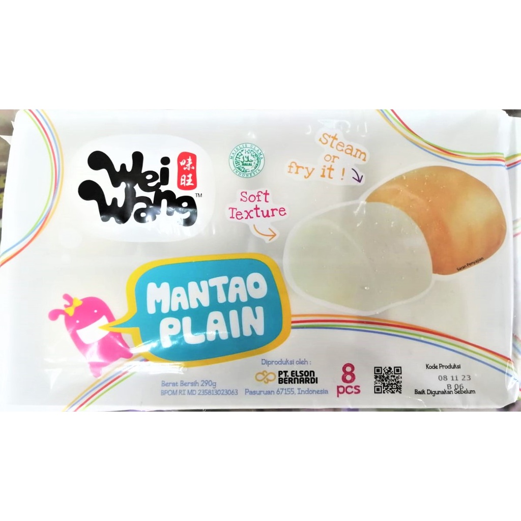 Jual Wei Wang Mantao Plain 290gr | Shopee Indonesia