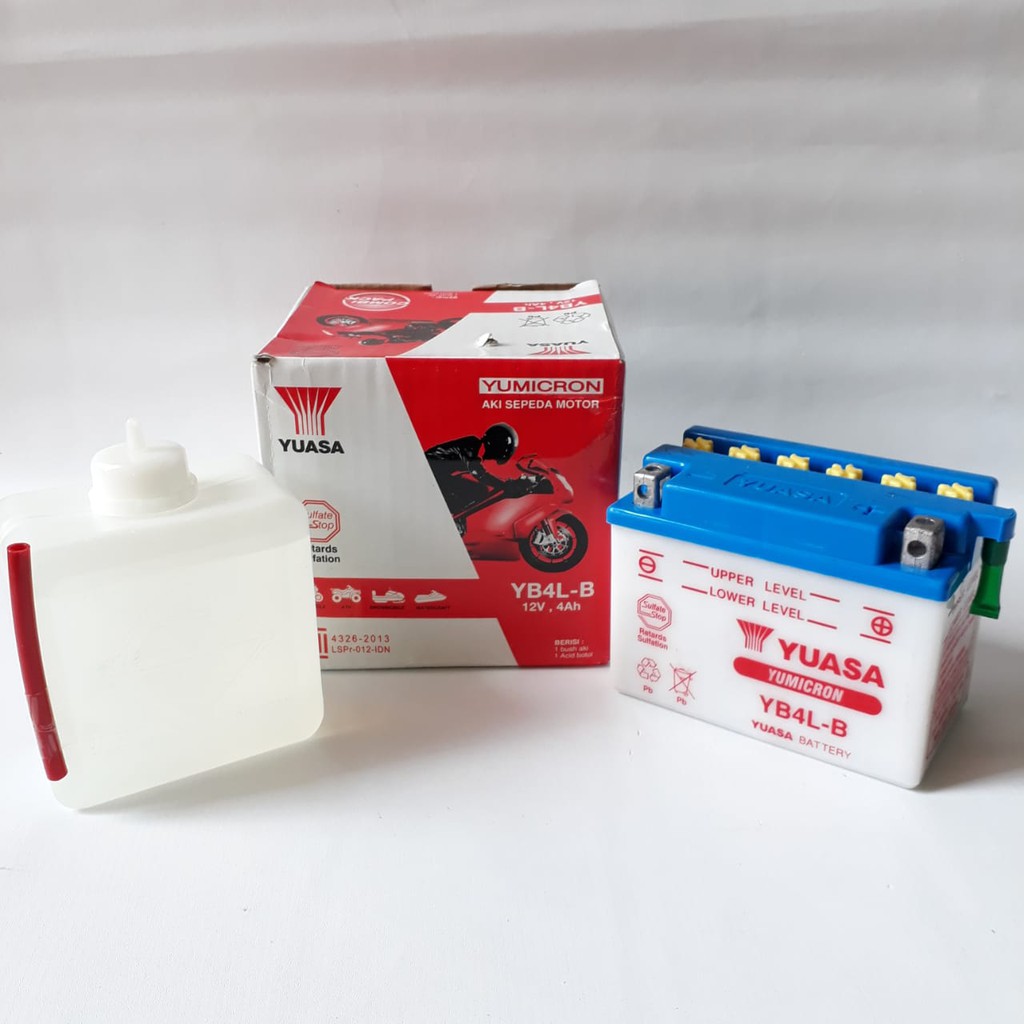 Jual Aki basah Yuasa YB4L-B Astrea Star Ninja RR | Shopee Indonesia