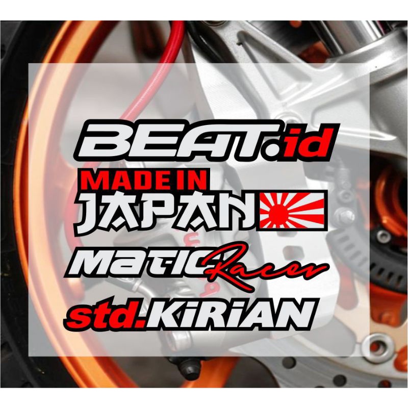 Jual cutting sticker Beat.id paket isi (4 pcs) | Shopee Indonesia