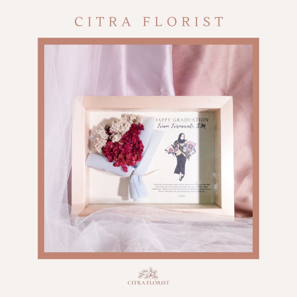 Jual Dried Flower Frame Lokal dengan Doodle Art - Bunga Budidaya ...