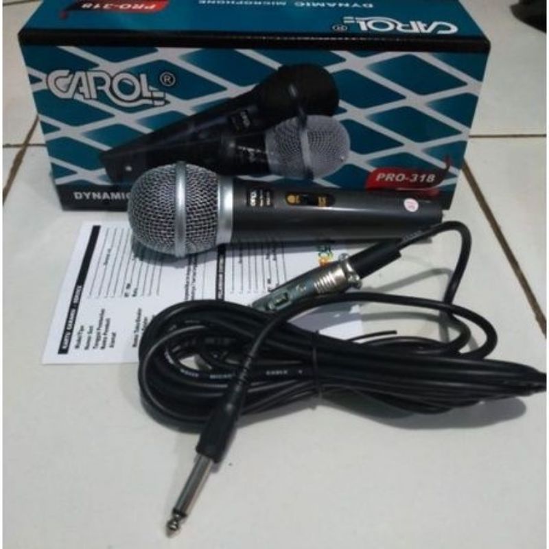 Jual Mic Carol Pro 318 Dynamic Microphone Carol | Shopee Indonesia