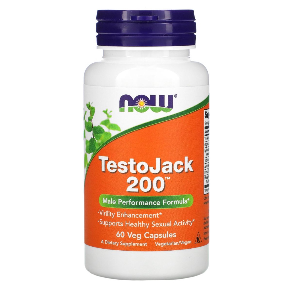 Jual NOW Foods TestoJack 200 60 Veg Capsules | Shopee Indonesia