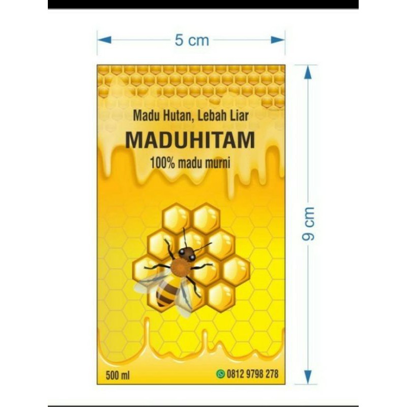 Jual stiker label madu 9x5cm | Shopee Indonesia