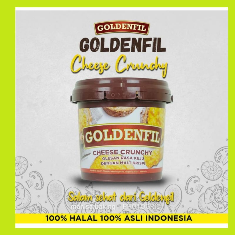 Jual GOLDENFIL CHEESE CRUNCHY 1 KG KEMASAN ASLI PABRIK SELAI KEJU ...