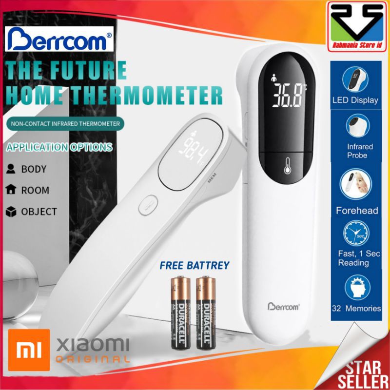 Jual Xiaomi Berrcom Termometer Digital Thermometer Infrared Non Contact ...