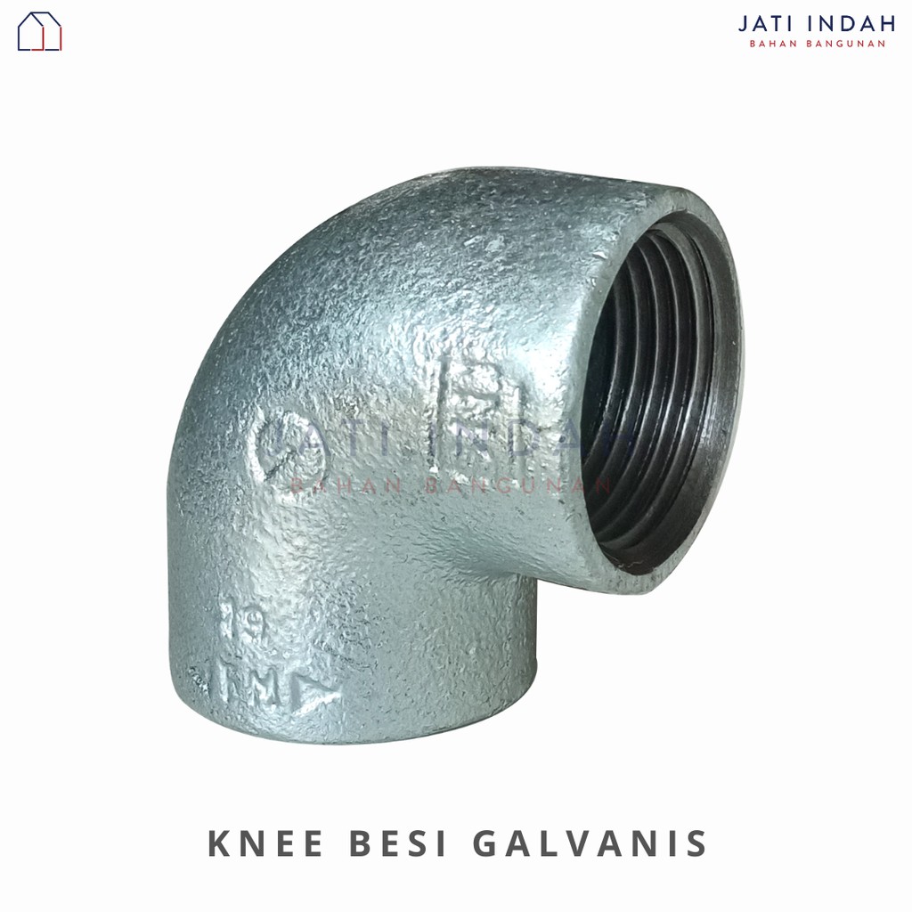 Jual Knee 1" Pipa Besi Galvanis Drat Dalam | Knie Keni Sambungan Fitting | Shopee Indonesia