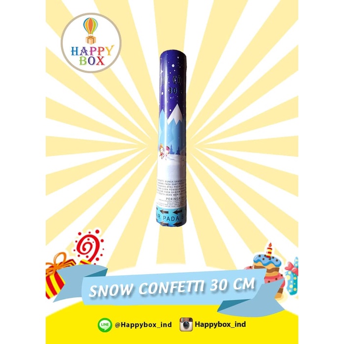 Jual Confetti Snow 30 cm II Party Pooper 30 cm | Shopee Indonesia