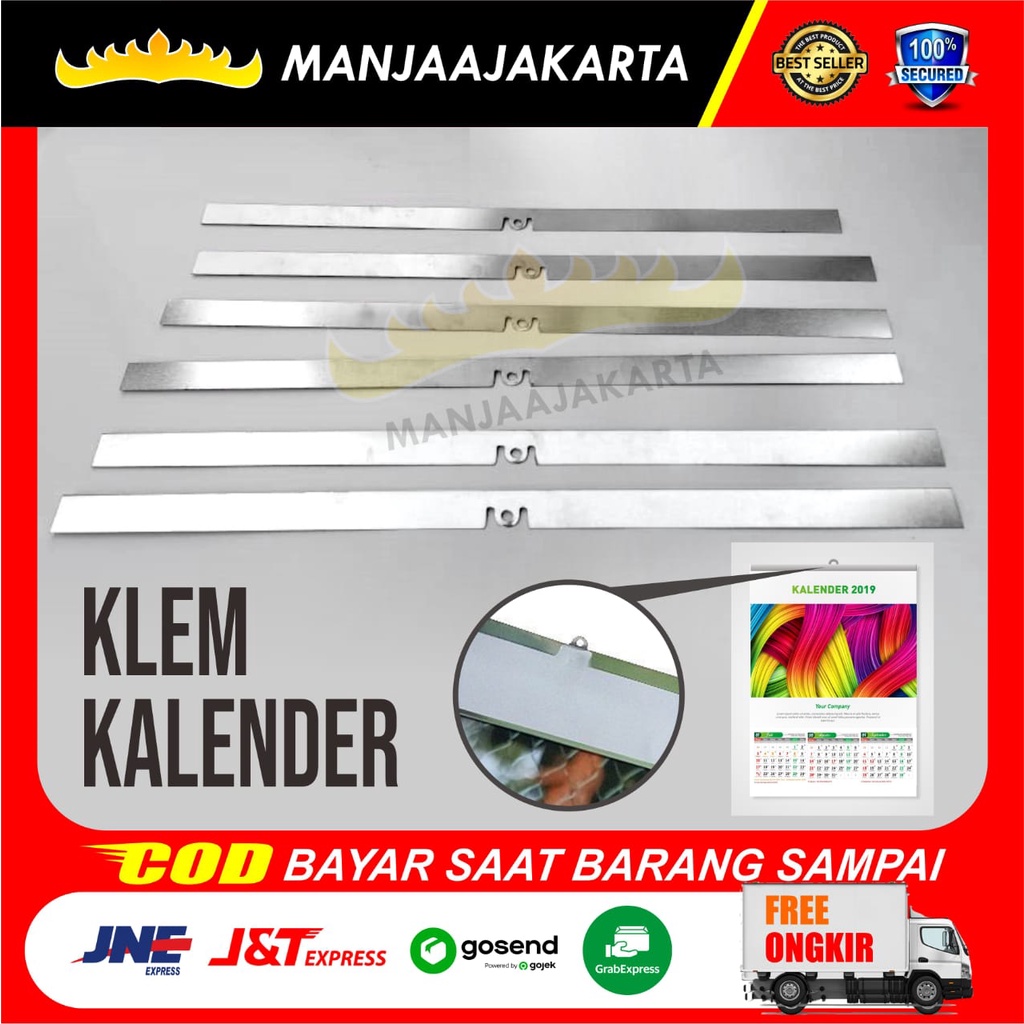 Jual Klem Kalender 32cm Kaleng Kalender jepit kalender Klip kalender ...