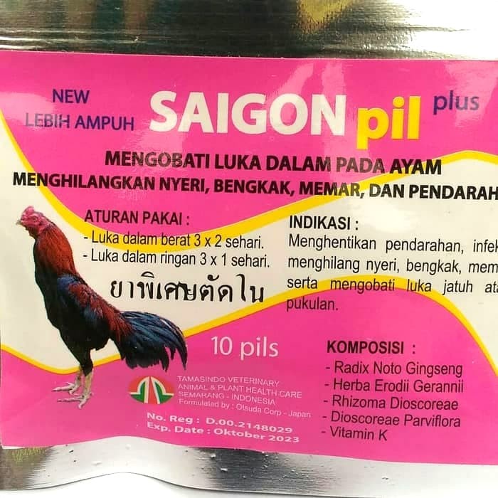 Jual Ds201D Saigon Pil Obat Ayam Bangkok Luka Dalam Nyeri Bengkak Memar Pendarahan We2201W ...