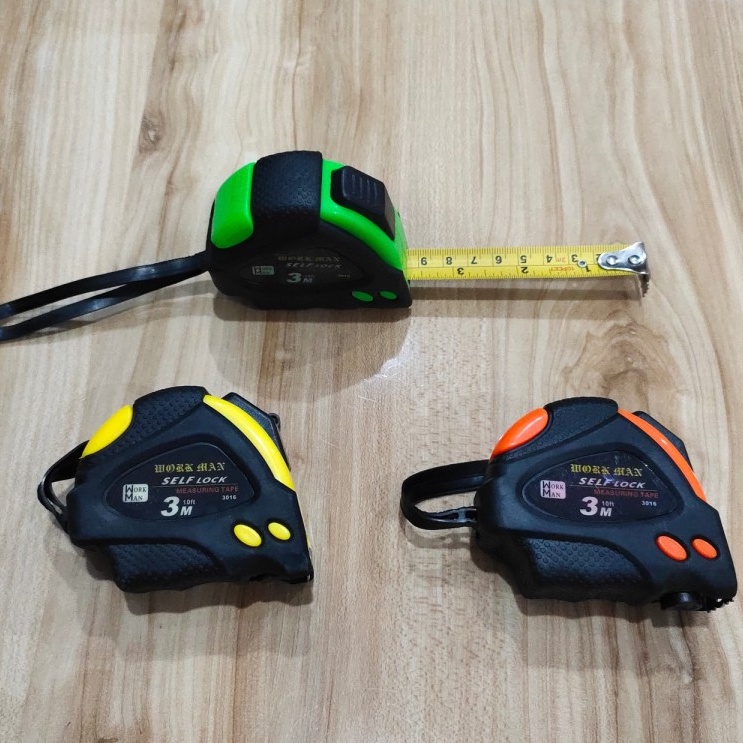 Jual METERAN KARET 3M WORKMAN BAGUS/METERAN TUKANG BANGUNAN/ALAT UKUR ...