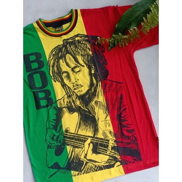 Jual kaoa rasta Bob Marley reggae baju pantai rege original | Shopee ...