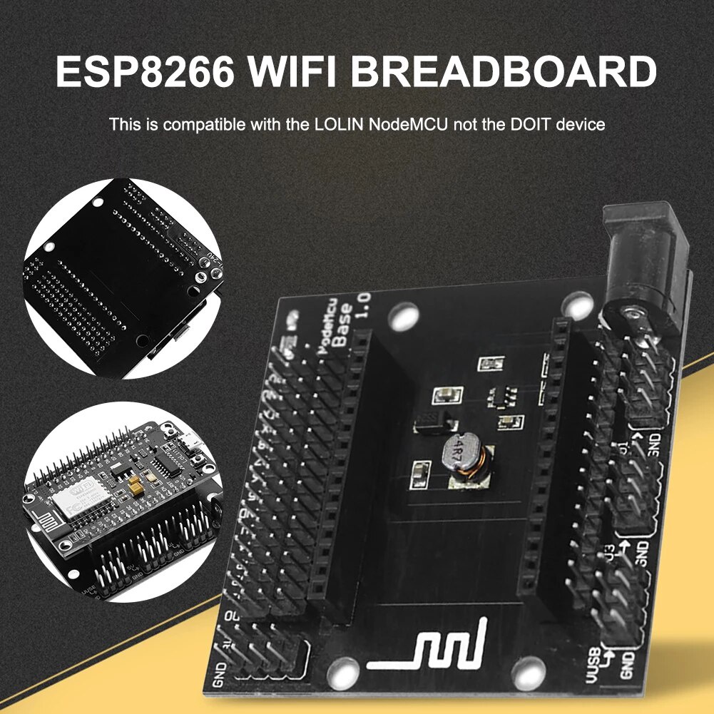 Jual HW-389 NodeMCU V3 CH340 WiFi Lua ESP8266 GPIO Expansion Board Base Shield Pin Header ...