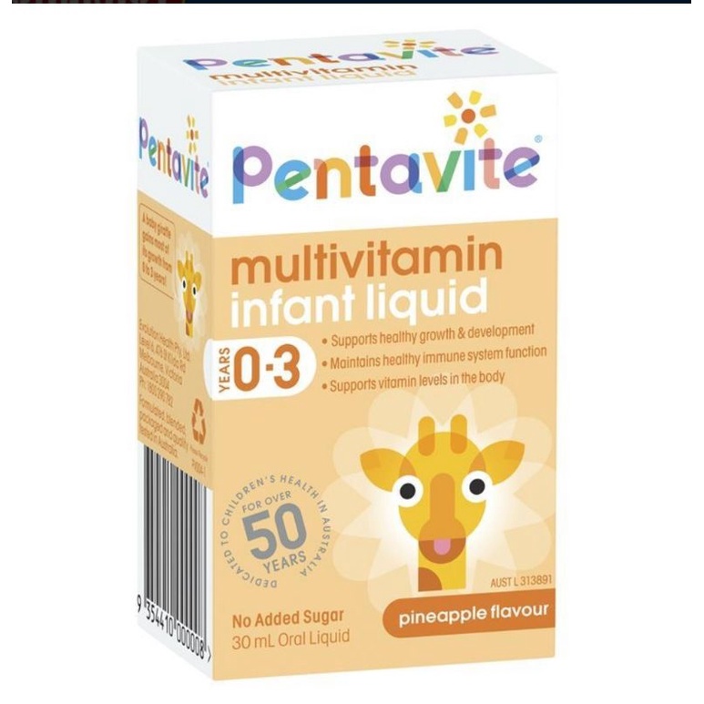 Jual pentavite daily kids infant multivitamin calcium d3 immune gummies ...