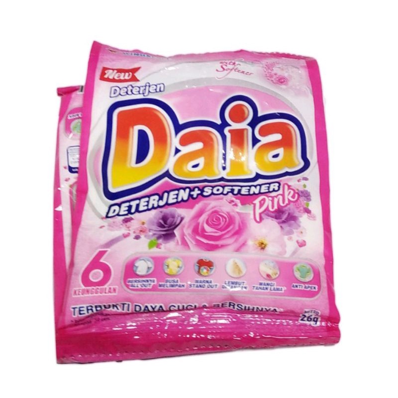 Jual Daia Detergen plus softergen 26 gram 1 renceng (6pcs) | Shopee ...