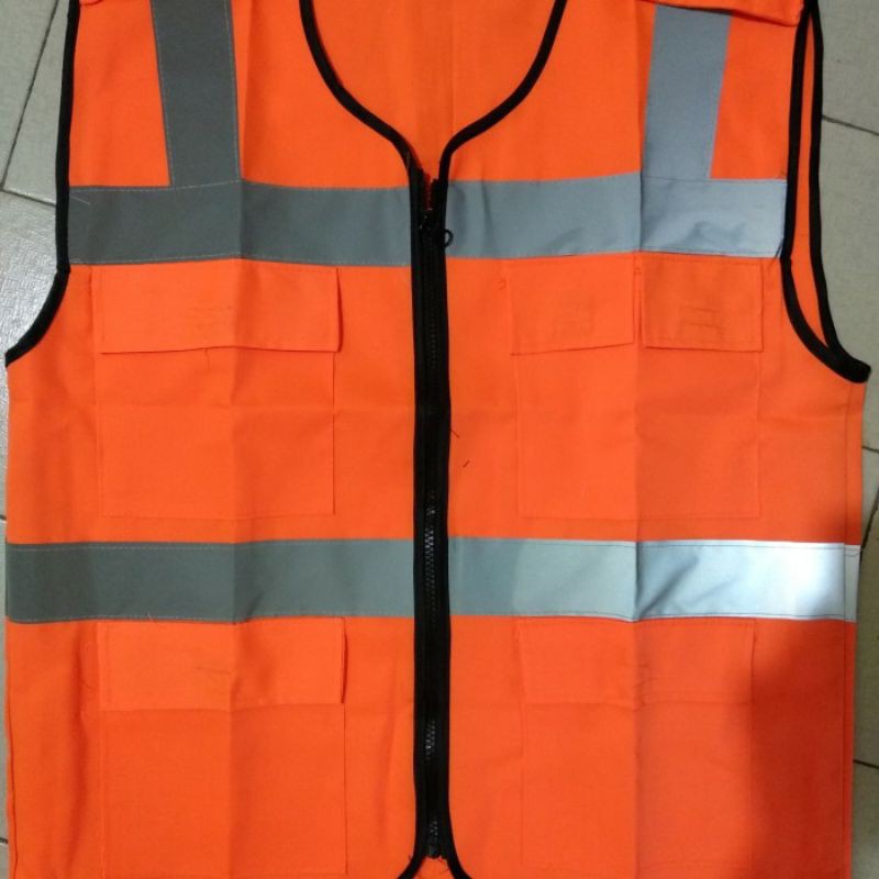 Jual Rompi safety / Rompi proyek / Rompi drill premium | Shopee Indonesia