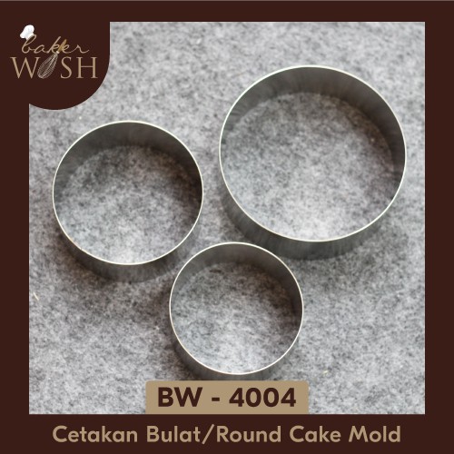 Jual Cetakan Bulat/ Round Cake Mold Ring BW - 4004 | Shopee Indonesia