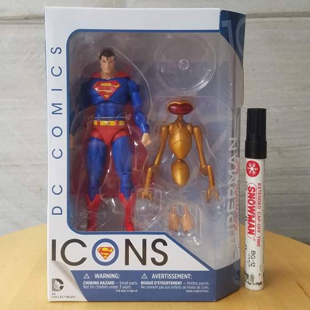 Jual mainan action figure Superman Dc comics Dc icons Original Tinggi ...