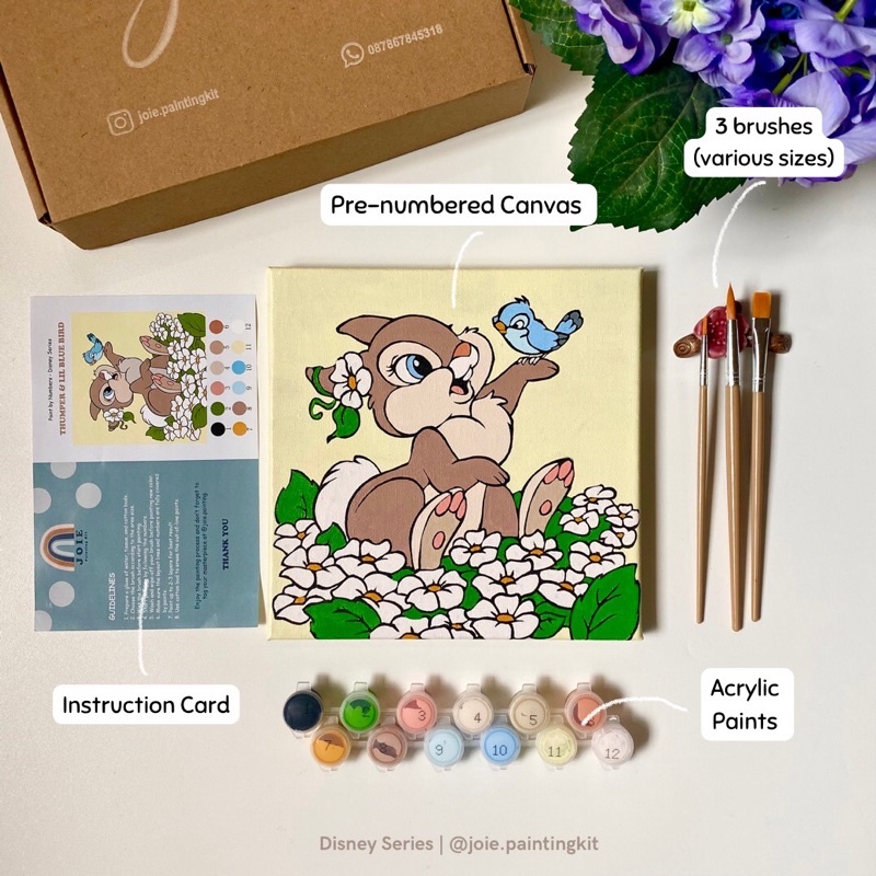 Jual PAINT BY NUMBER Disney Thumper by Joie Painting Kit | Shopee Indonesia