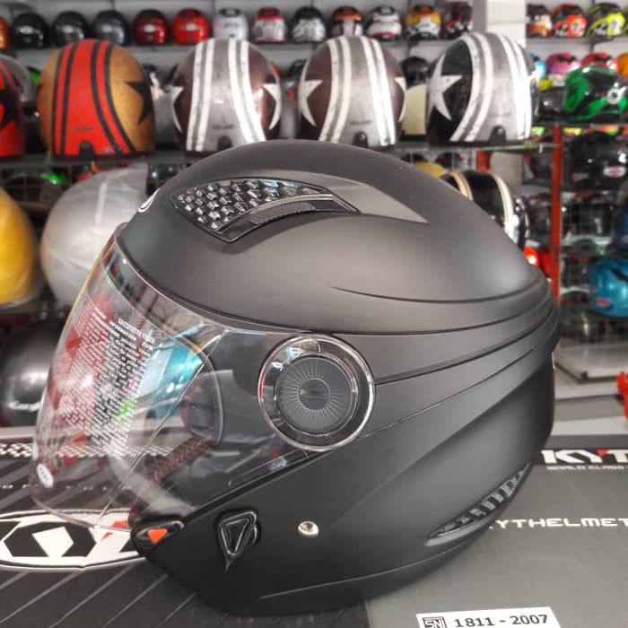 Jual Helm Zeus 610 Nolan Black Doff Warna Hitam Doff Matte | Shopee ...