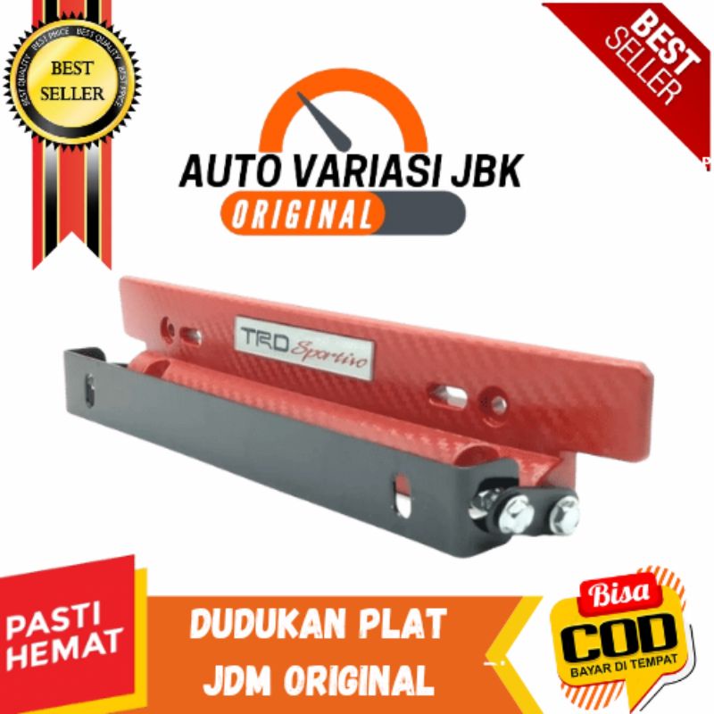 Jual DUDUKAN PLAT NOMOR MOBIL JDM ORIGINAL MERAH | Shopee Indonesia