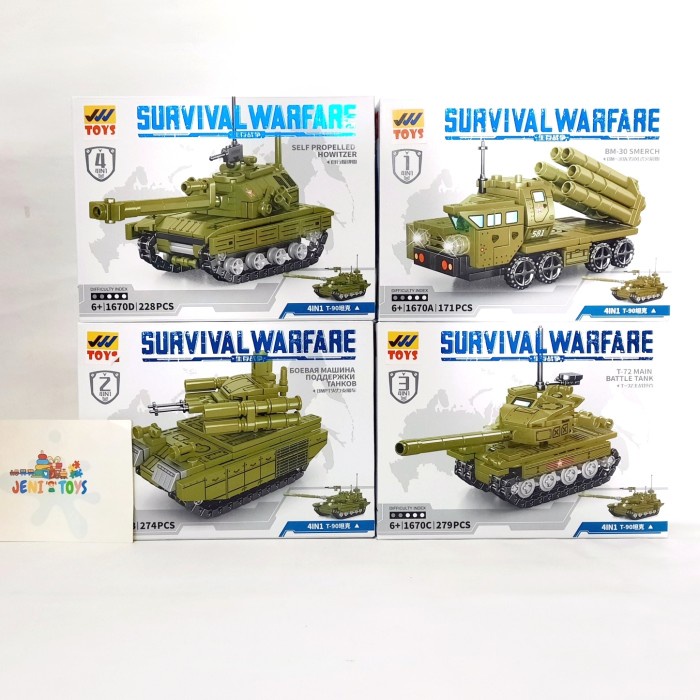 Jual brick tank T-90 Tanks survival warfare 4in1 SY 1670 | Shopee Indonesia