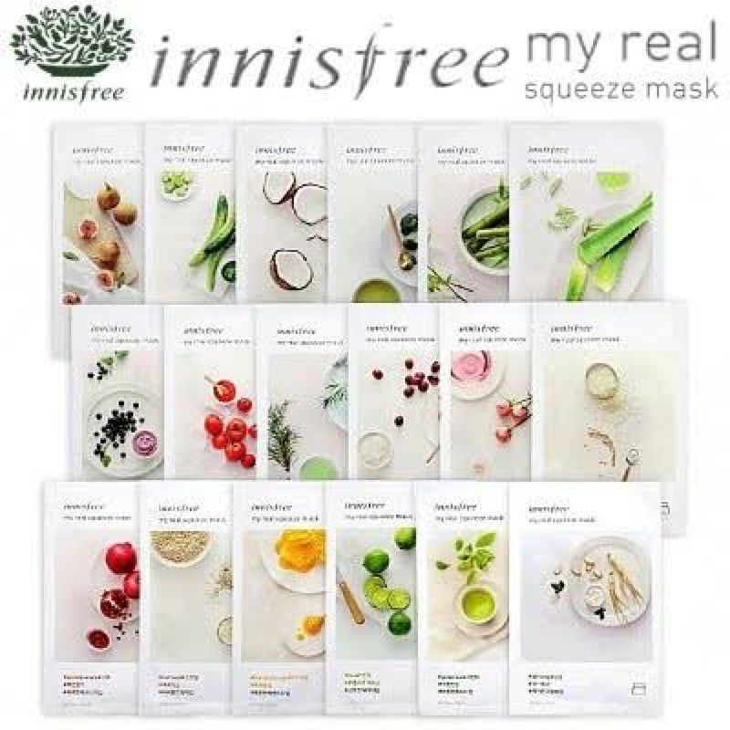 Jual Innisfree My Real Squeeze Sheet Mask Korea | Shopee Indonesia