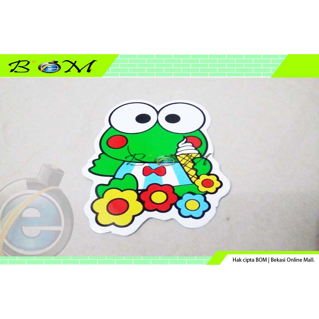 Jual stiker sticker motor mobil gambar keropi katak kodok | Shopee ...