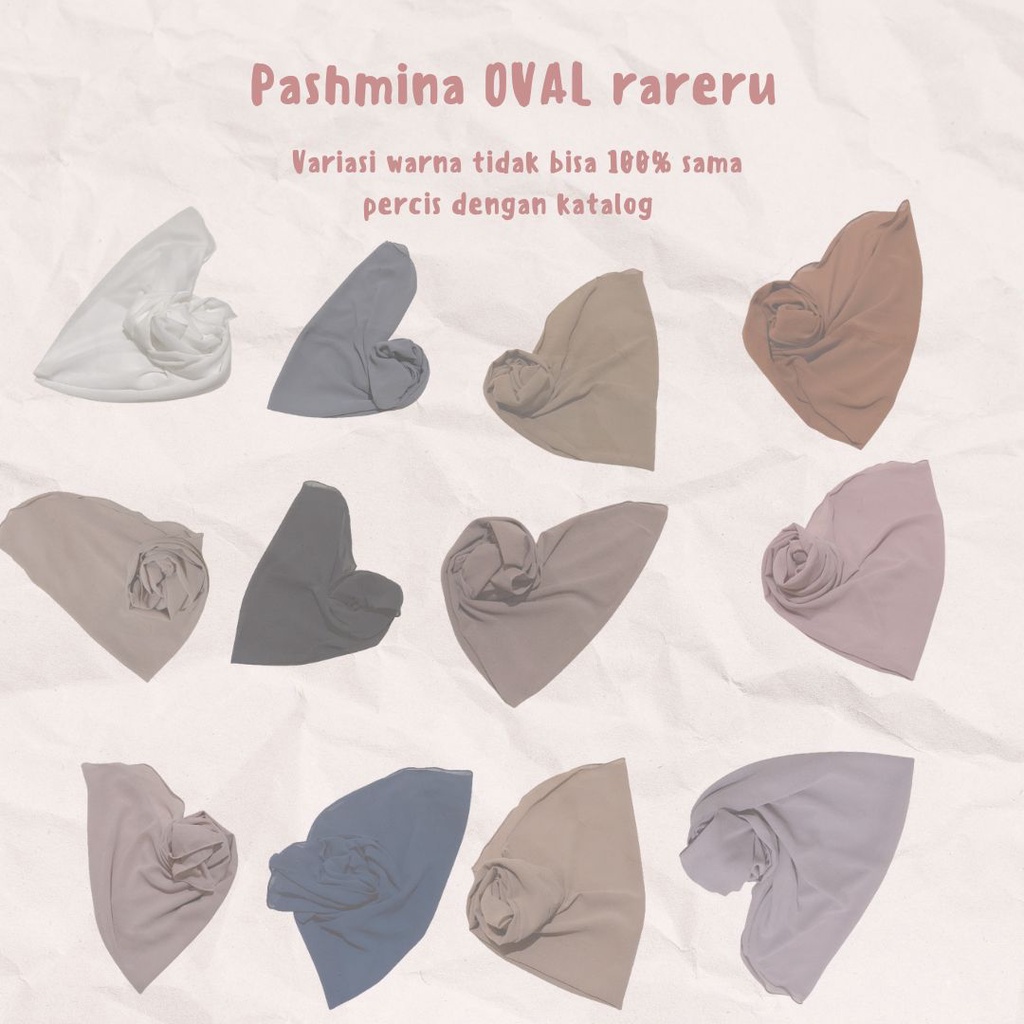 Jual OVAL // PASHMINA OVAL CERUTY BABYDOLL PREMIUM RARERU // PASHMINA ...