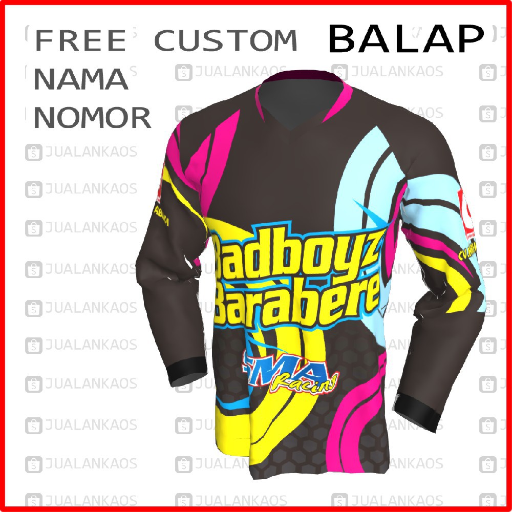Jual Baju Kaos Jersey Racing Balap Downhill Lengan Panjang 72 Printing ...