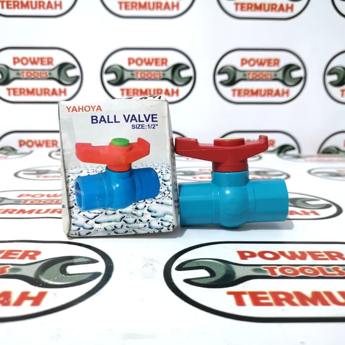 Jual Stop Kran PVC 1/2" Ball Valve Plastik 1/2" ballvalve stopkran Gate ...