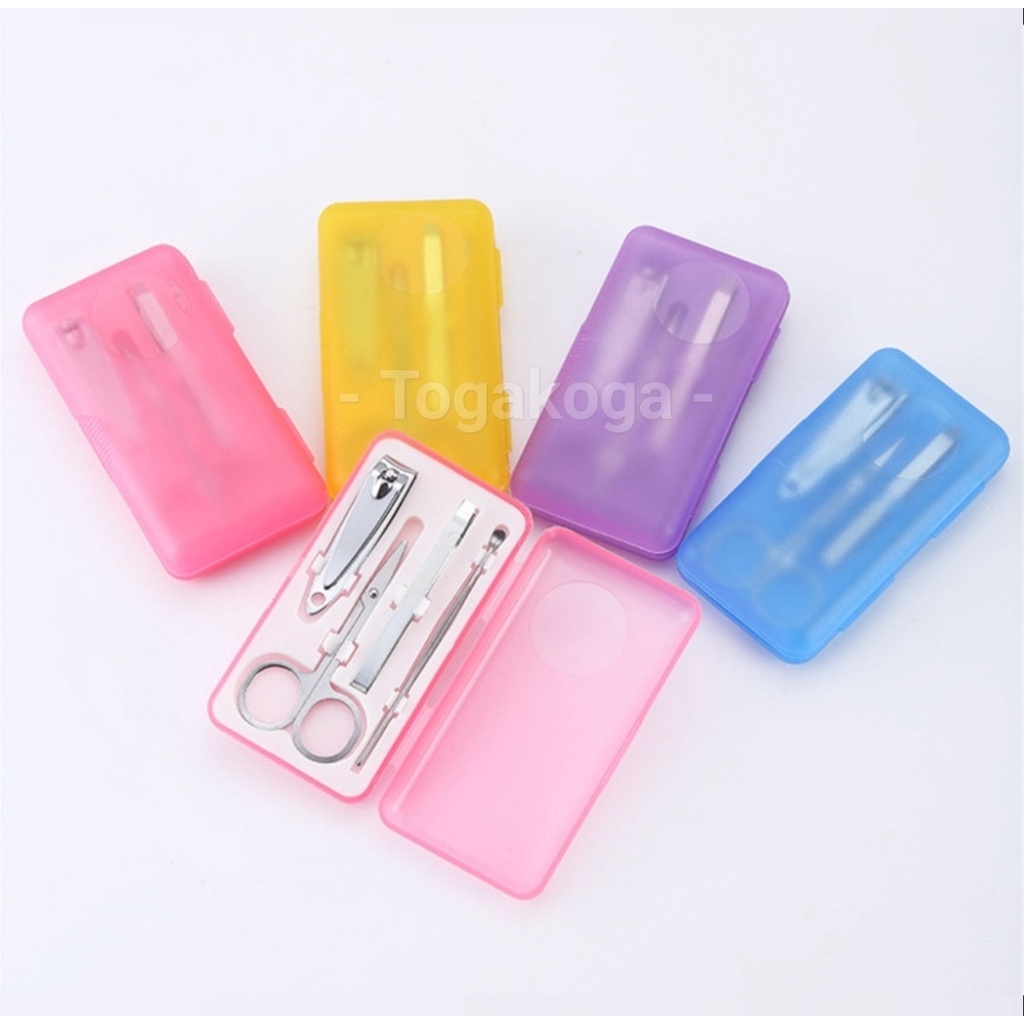 Jual Manicure set 4in1 Gunting Potong Kuku Pinset Korek Kuping isi 4 ...