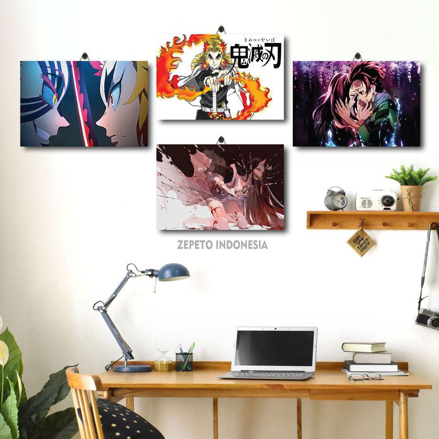Jual 21-40 PAJANGAN RUANG GAMING ANIME KIMETSU NO YAIBA MUGEN RESSHA ...