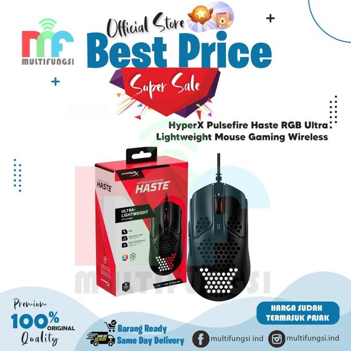 Jual HYPERX PULSEFIRE HASTE RGB ULTRA LIGHTWEIGHT - MOUSE GAMING ...